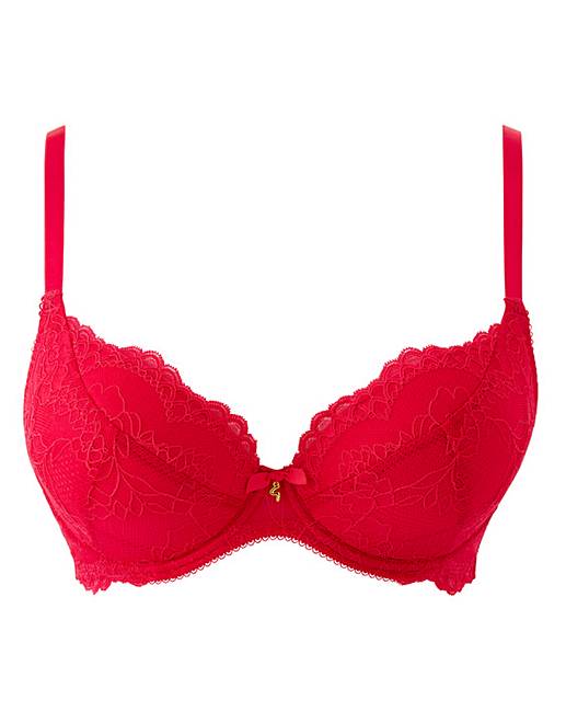 Gossard Superboost Lace Bright Rose Bra Simply Be
