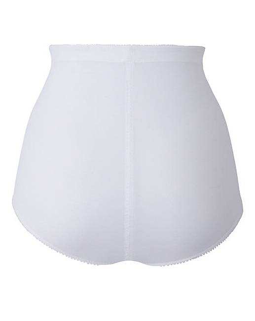 Dotty Firm Control White Pantee Girdle Fifty Plus