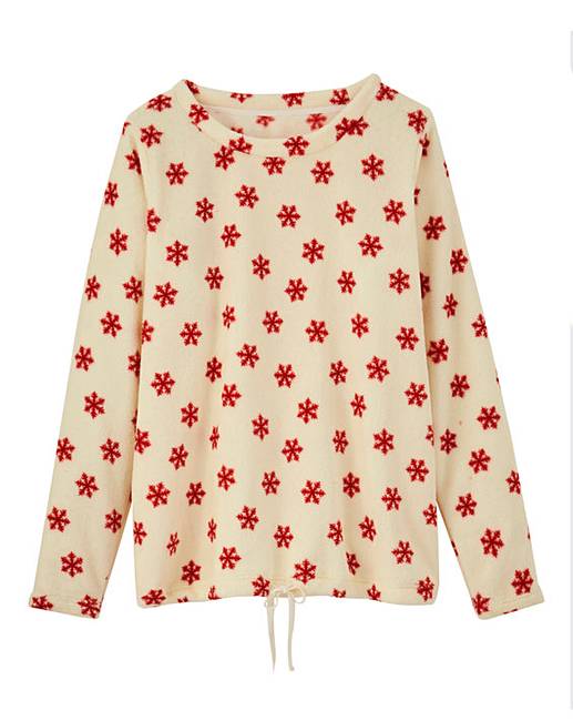 Pretty Secrets Fleece Pyjama Set | Simply Be
