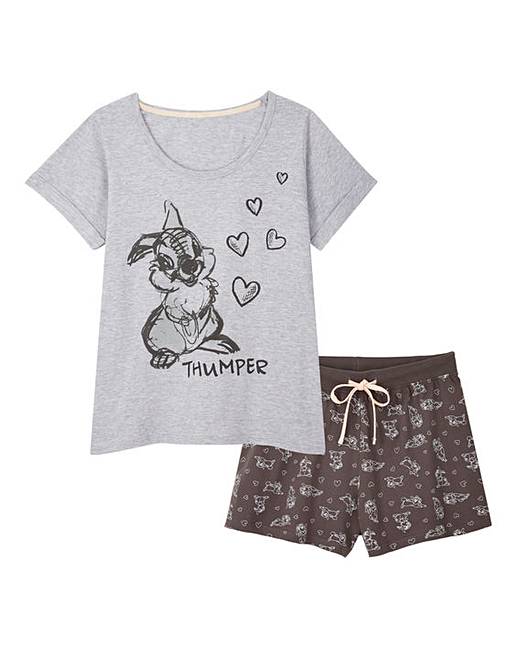 Bambi Shortie Pyjamas | Simply Be