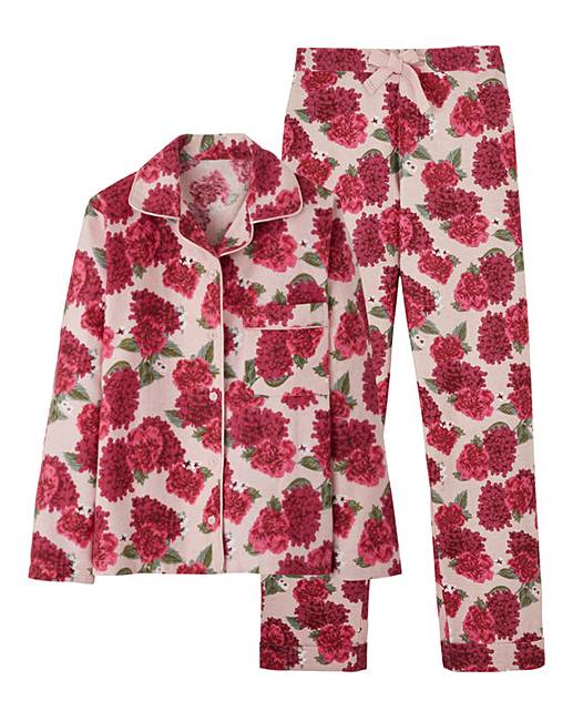 Pretty Secrets Flannel Pyjama Set | Simply Be