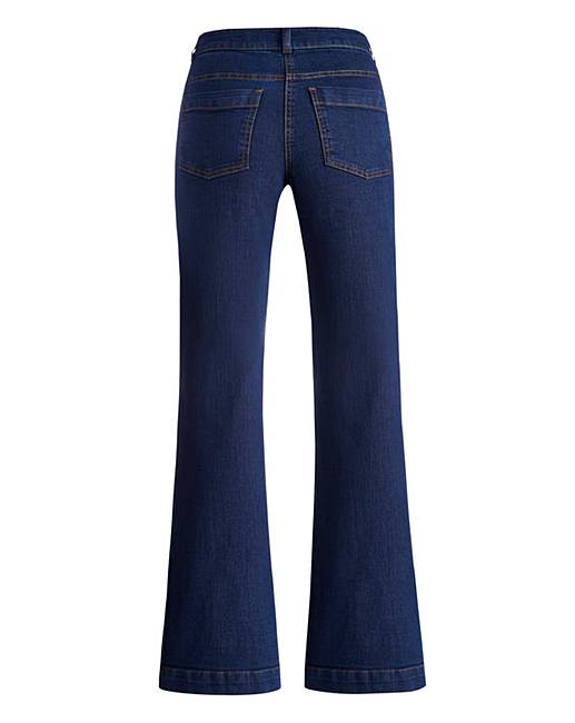 Simply Be Pixie Wide Leg Jeans Reg | Simply Be