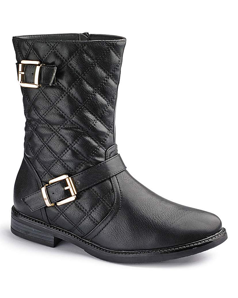 Sole Diva Quilted Biker Boot E Fit – Toptags