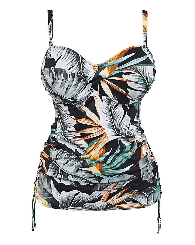 Side Tie Tankini Top | Simply Be